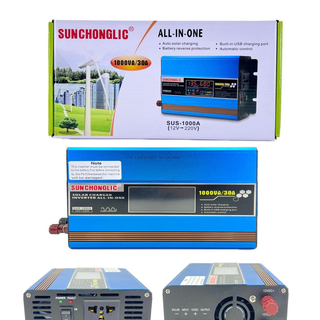 Sunchonglic Solar Charge Inverter 12V 1000VA (SUS-1000A) – SmartEshop.Pk
